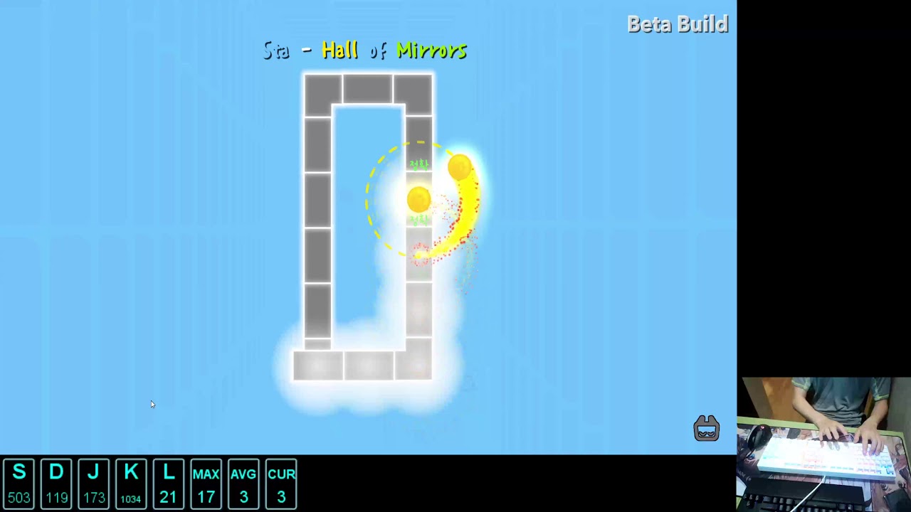 [얼불춤 커스텀] Sta - Hall of Mirrors [Map by Star4th] (클리어) 이유는 모르는데 화질 개구려짐 ...