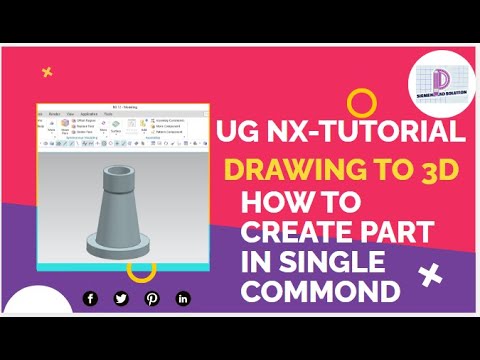 Unigraphics NX PRACTICE MODEL | 3D CAD CREATED USING SINGLE COMMOND|2D TO 3D PART |UG NX ...