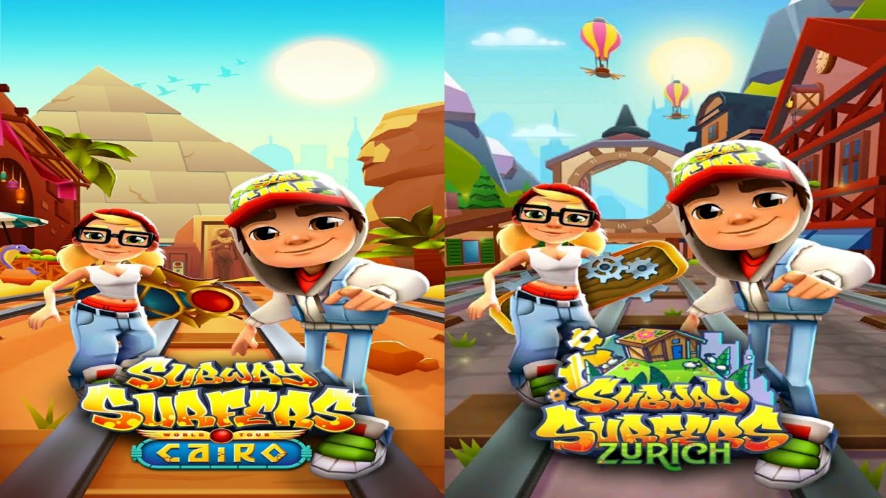 Subway Surfers Cairo 2020 VS Zurich 2020 World Tours Gameplay. - YouTube