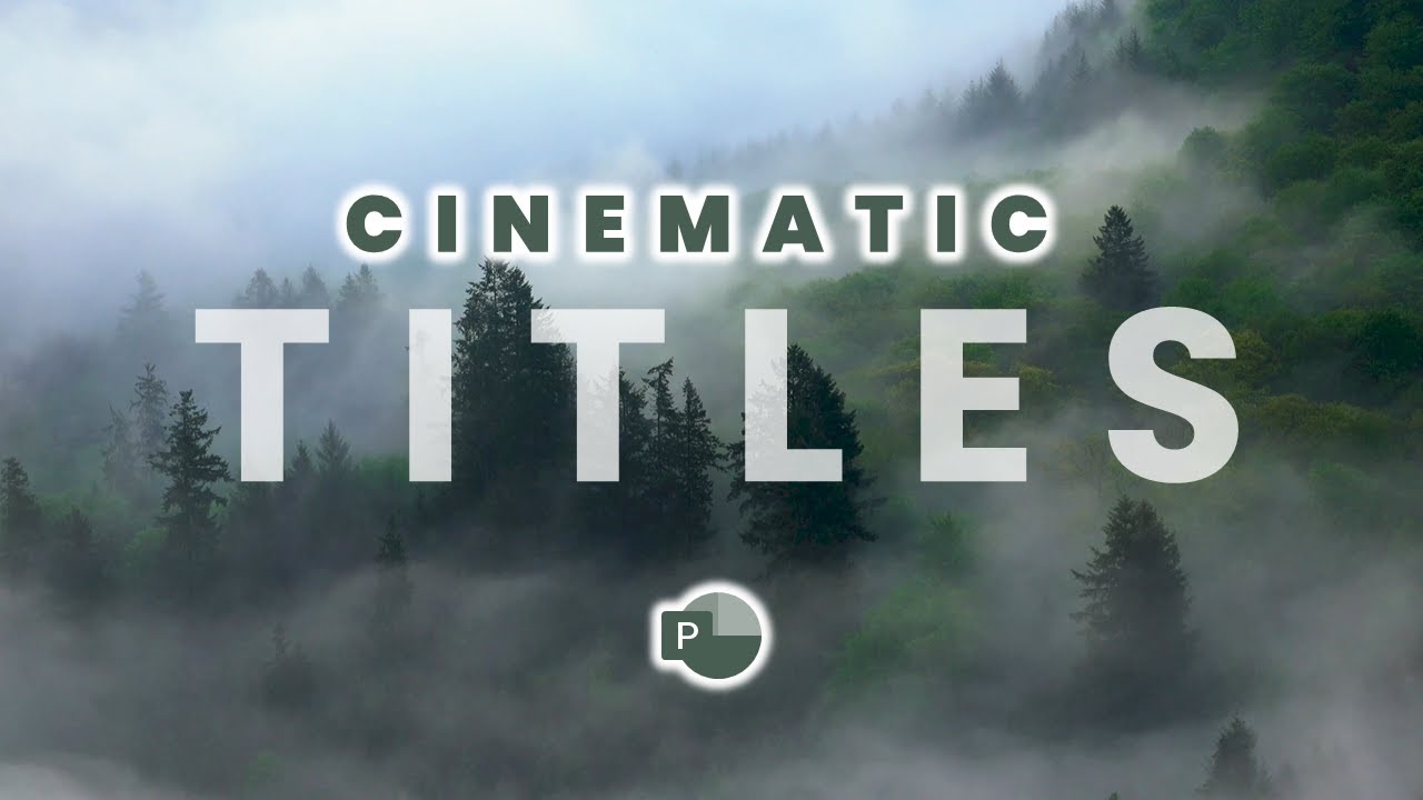 Create your own CINEMATIC TITLES with VIDEO in the background -A simple ...