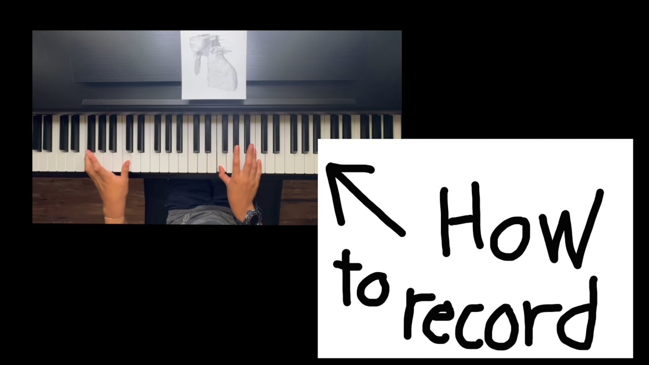 How to record overhead piano videos - YouTube