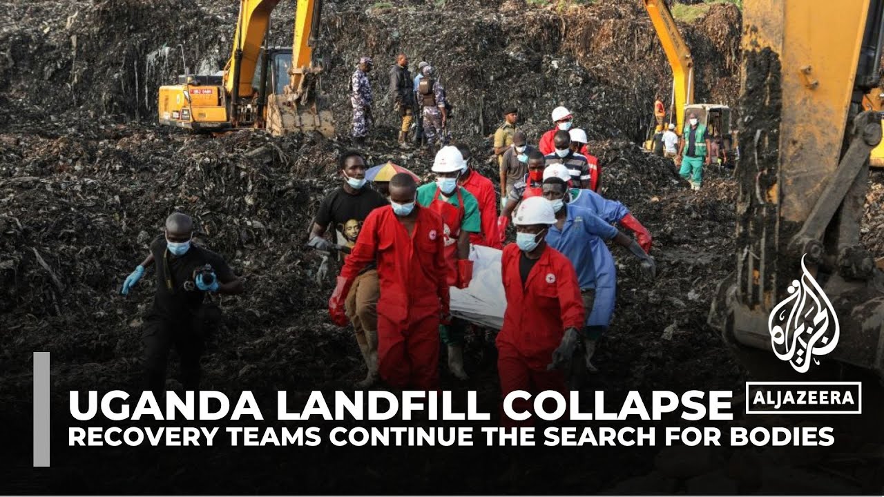 Uganda landfill collapse: Recovery teams continue the search for bodies ...