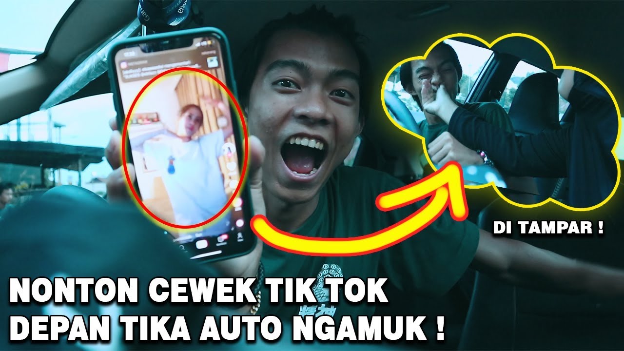 PRANK PACAR NONTON CEWEK TIK TOK ( ENDINGNYA TIKA EMOSI BANGET ) - YouTube