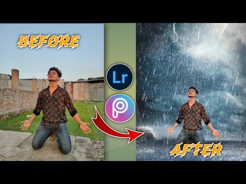 Rain🌧️ photo editing || How to edit rain photo|| picsart photo edit ...