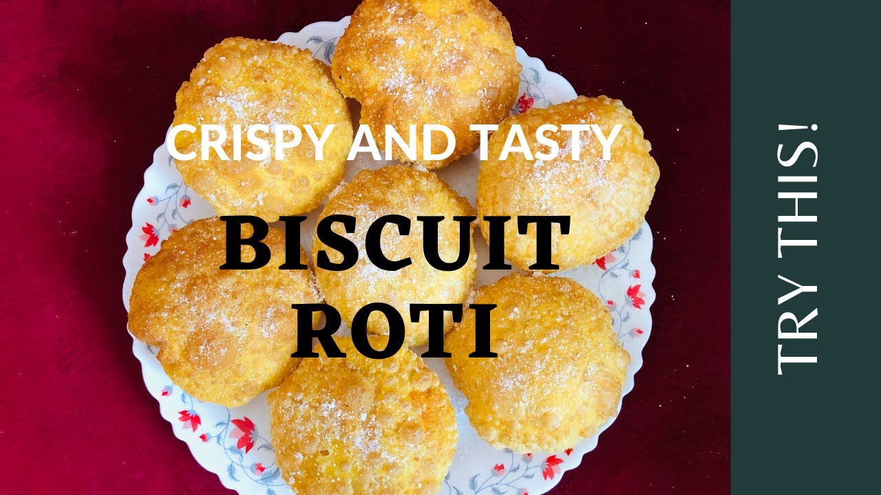 Biscuit Roti || Crispy and Tasty Evening Snack || Rava snack - YouTube