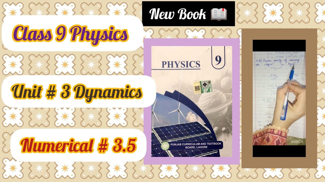 Class 9 physics New syllabus Unit 3 Dynamics Numerical 3.5 #newbook #lawofconservationofmomentum ...