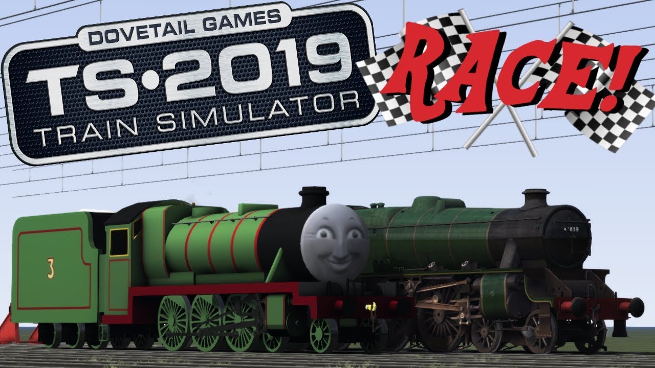 Train Simulator 2019 - Black 5 V.S. Henry The Green Engine - YouTube