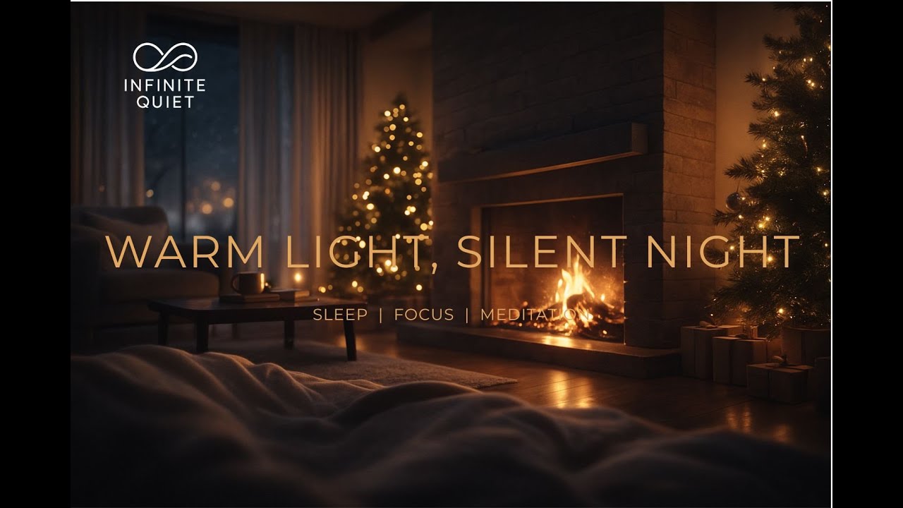 Cozy Fireplace–Warm Light,Silent Night(10 Hours)| Deep Sleep | Anxiety ...