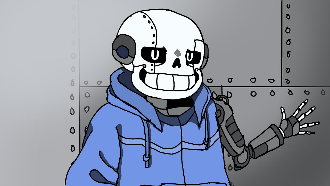 사이보그 샌즈 [픽셀아트]ㅡCyborg sans [Pixel art] {테이림} - YouTube