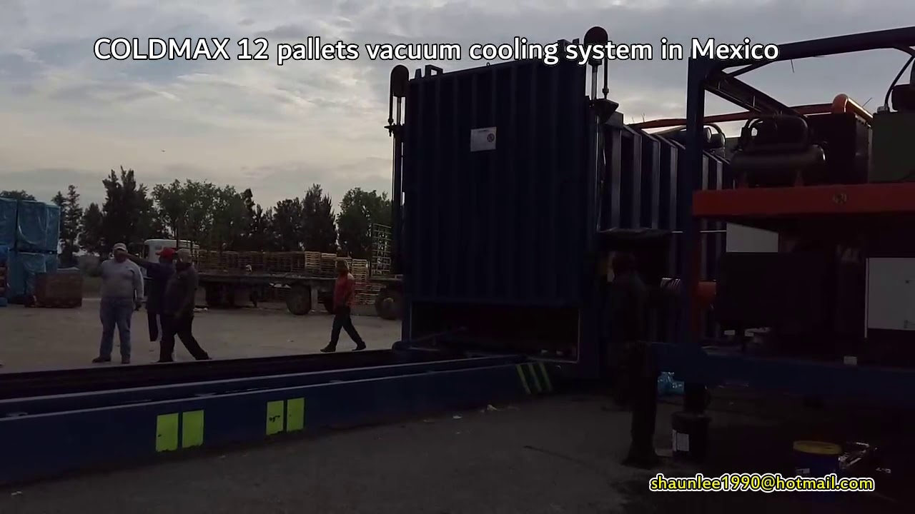 COLDMAX 12 pallets vacuum cooling system in Mexico - YouTube