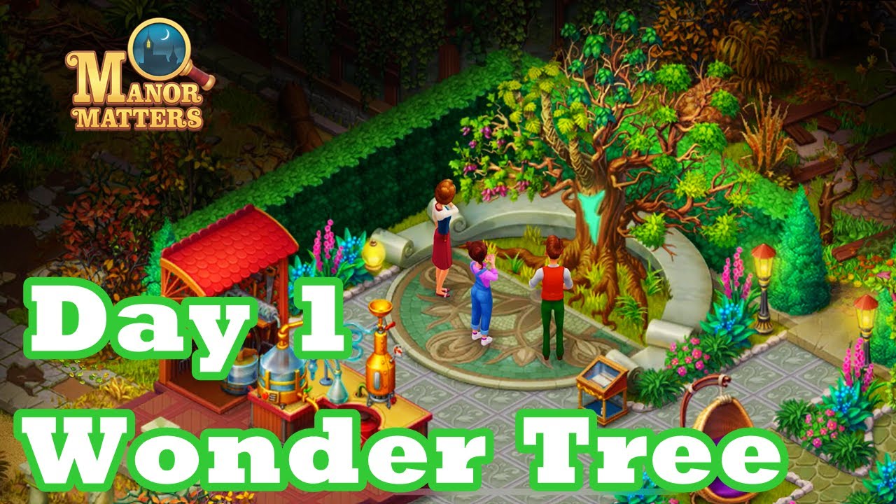 Manor Matters Wonder Tree Day 1 Complete New Island Isle HD Walkthrough ...