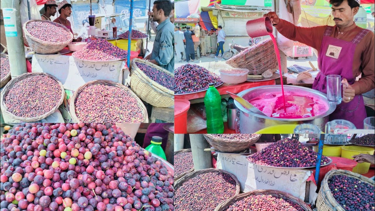 Fresh Falsa Juice Making | Falas Juice Street Food Recipe | Roadside ...
