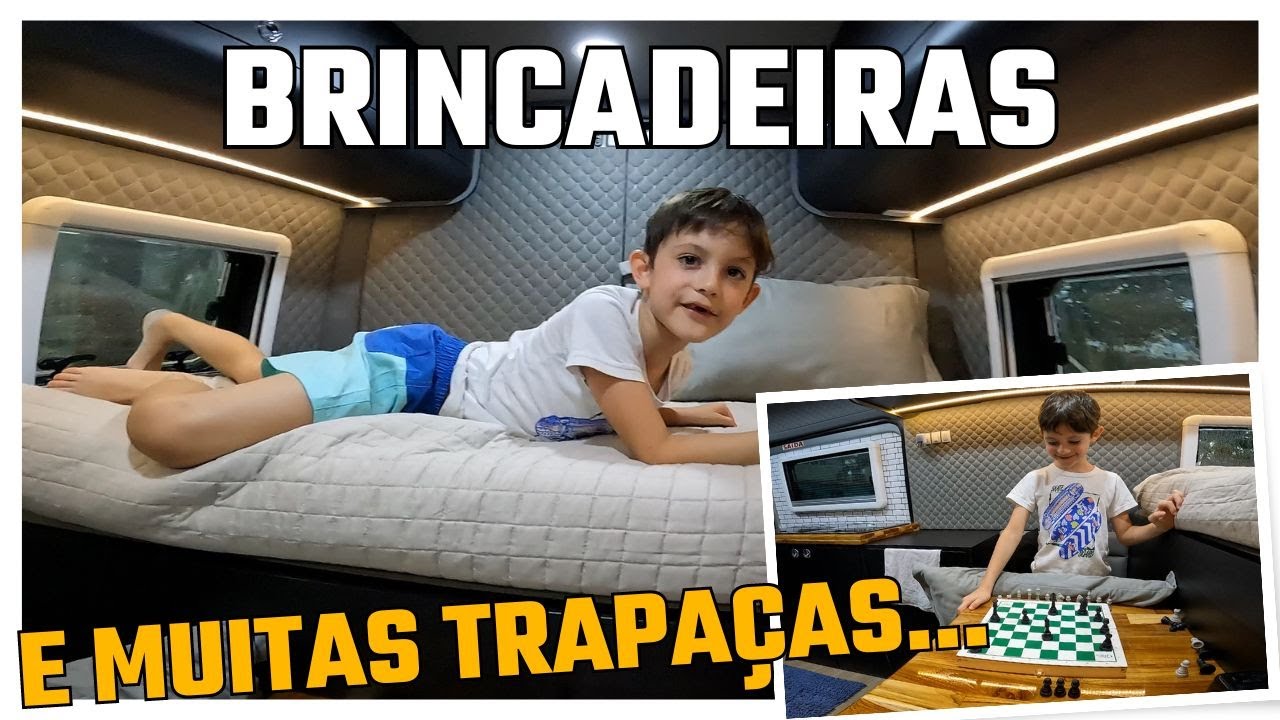 Muitas brincadeiras no Motorhome, e muitas trapaças do Brian. - YouTube