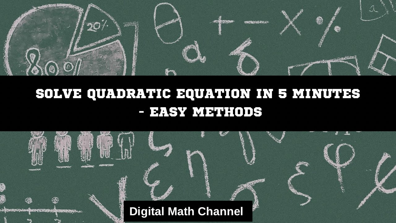 Solving Quadratic Equation using Formula and Factorization || Solve in ...