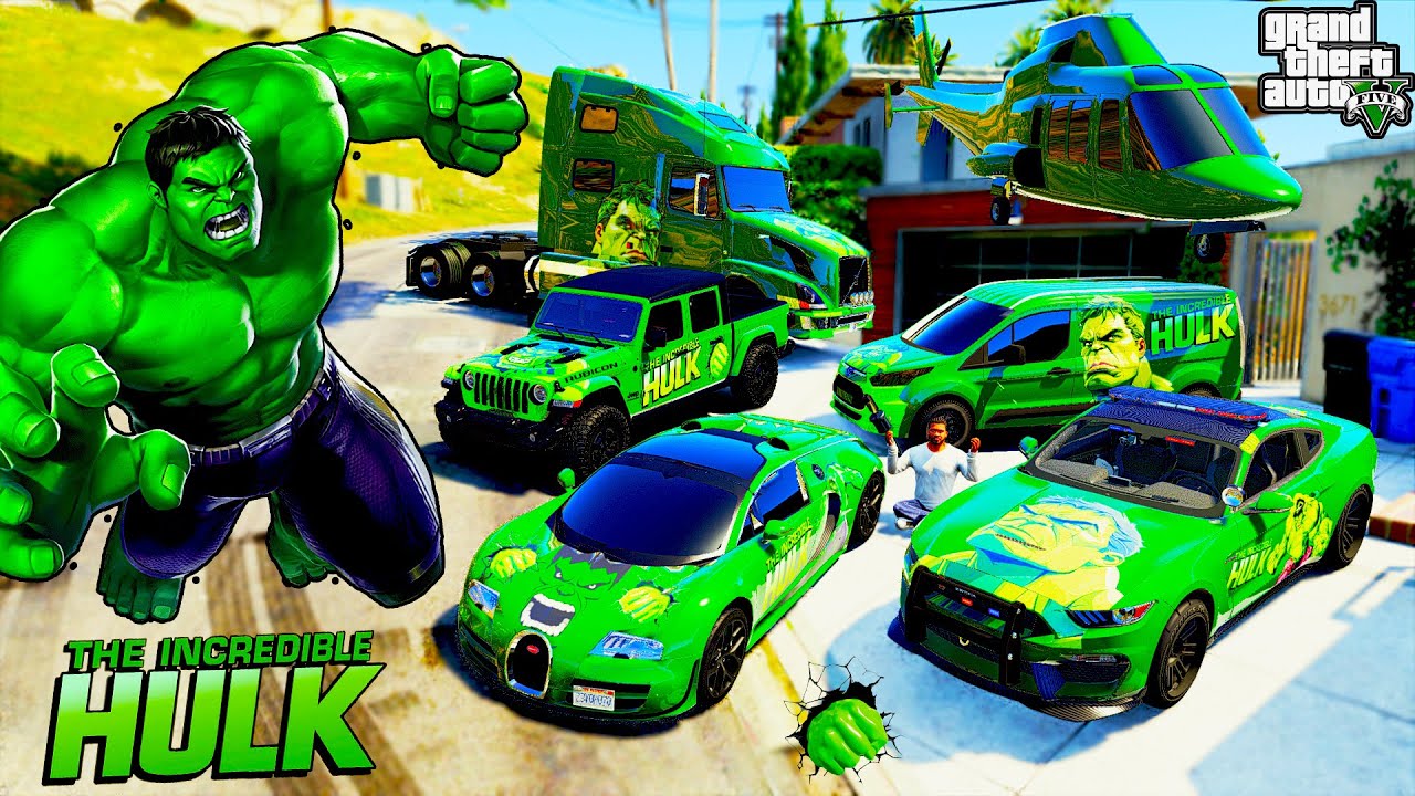 Franklin Steal HULK Cars! - YouTube
