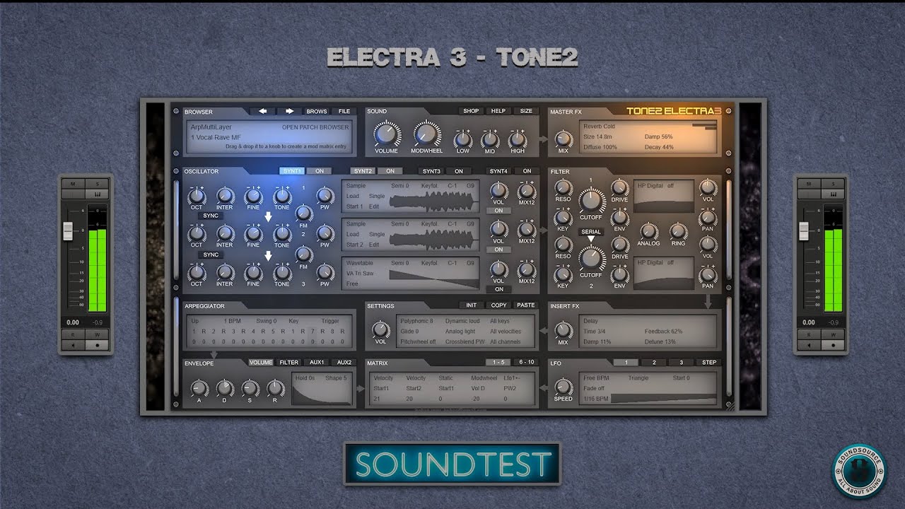 ELECTRA 3 - TONE2 - SOUNDTEST - YouTube