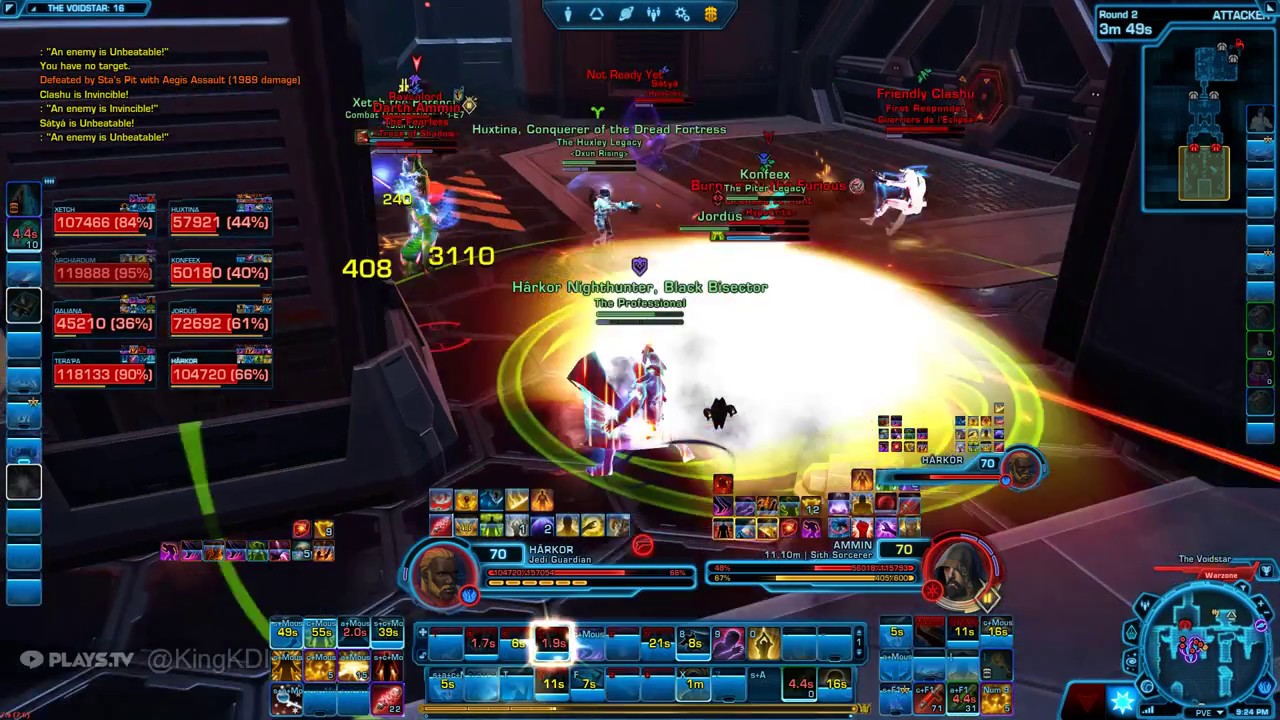 SWTOR PVP [TRE] Guardian Vigilance : Sith Recluse - YouTube