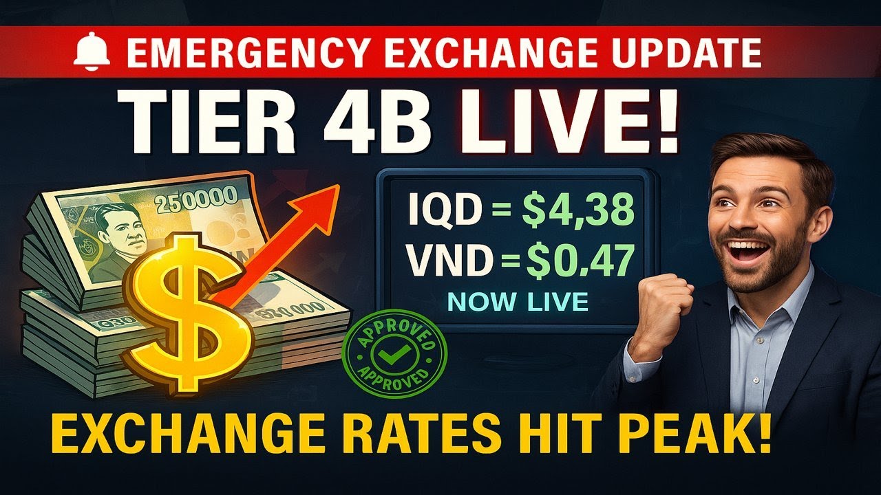 Tier 4B Activated ! Exchange Rates Hit Peak – Now LIVE! ⚡Iraqi Dinar ...