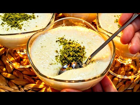YOK BÖYLE BİR KIVAM! 😋KAYMAK GİBİ KÖPÜK KÖPÜK TAVUK GÖĞSÜ TATLISI💯👌👌