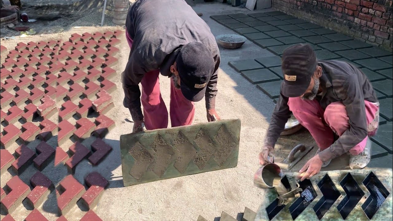 V Shape Tiles Making Process - YouTube