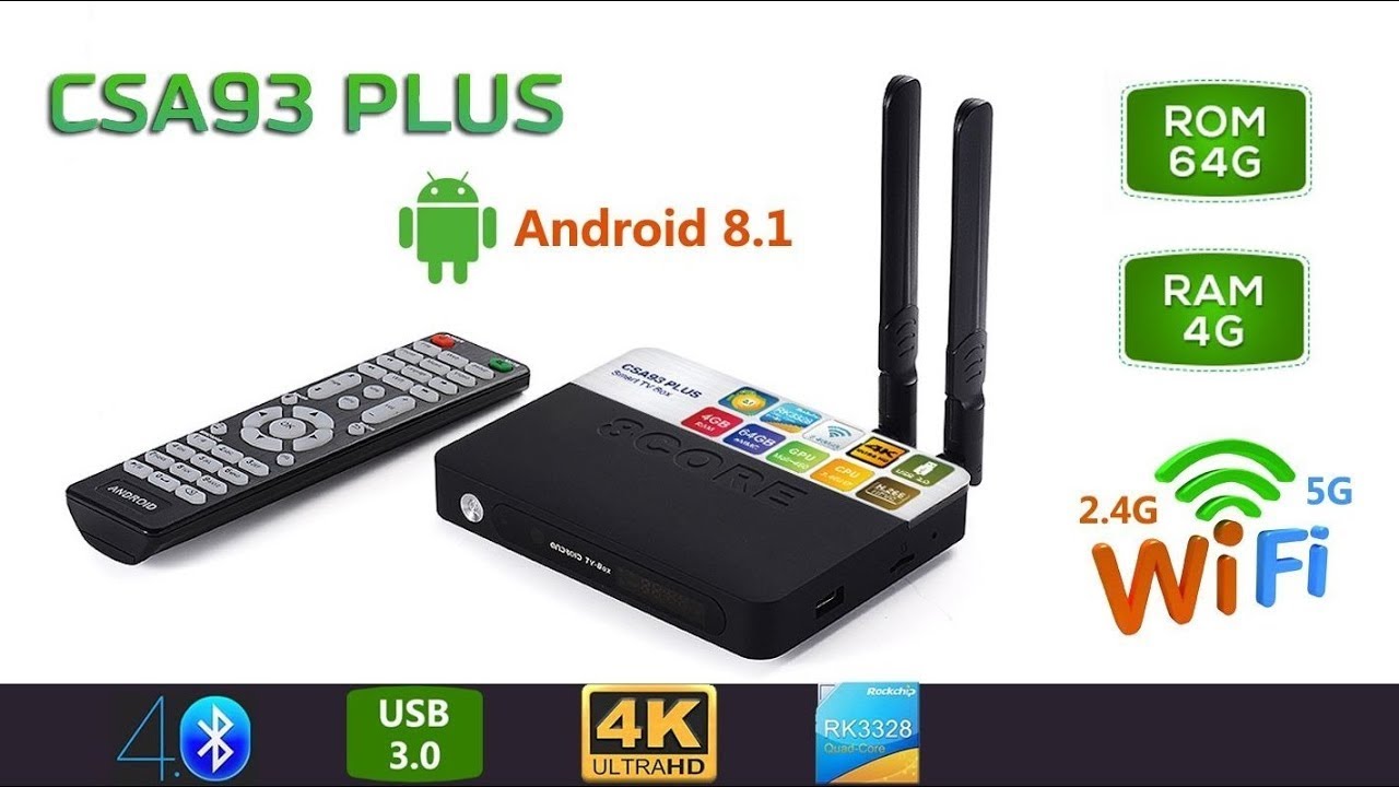 CSA93 Android 8 1 RK3328 TV Box Tanıtım Seçme APK Lar Yükleme, Ri İ8 ...