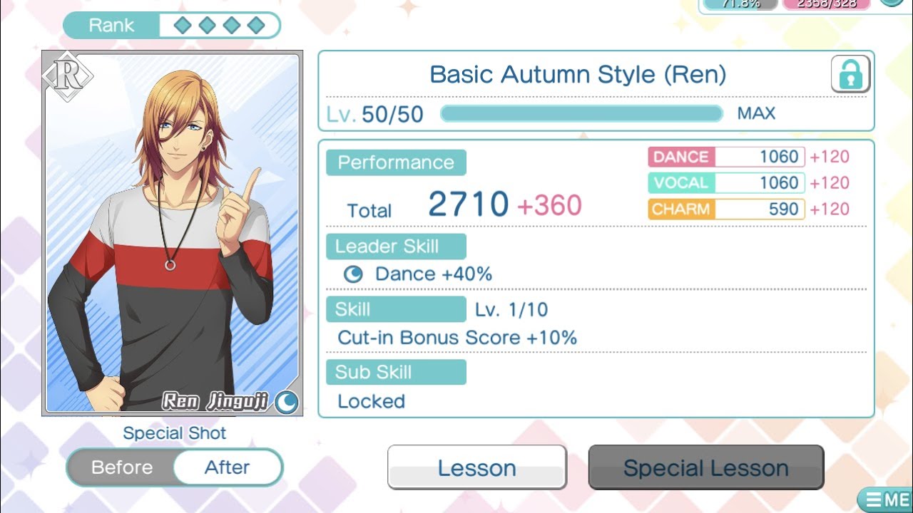 R Jinguuji Ren Basic Autumn Style Side Story [UtaPri Shining Live EN] - YouTube