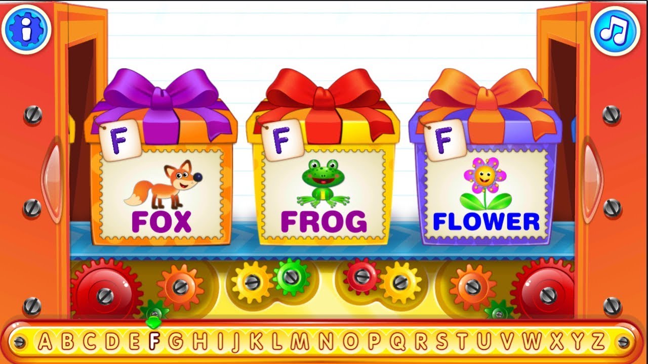 ABC for Kids! Learn The Alphabet! Boxes ABC Letter F - YouTube