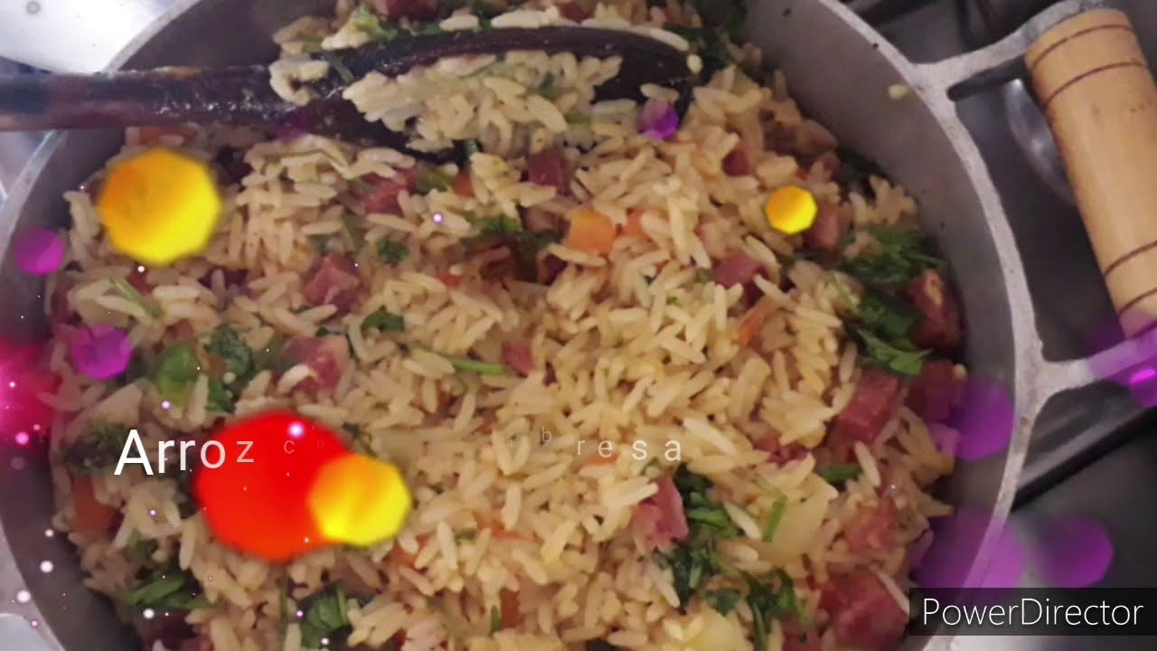 Arroz com calabresa - YouTube