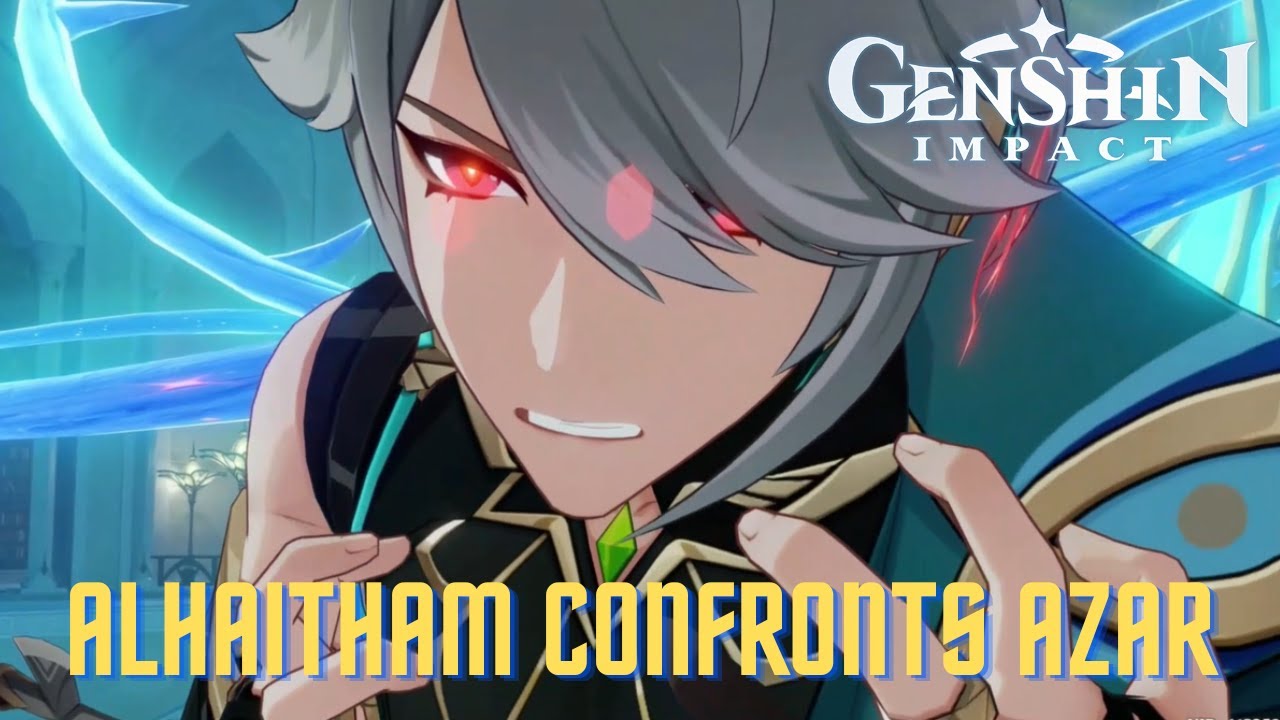 GENSHIN IMPACT V 3.2 : New Sumeru Cutscene: Alhaitham Confronts Grand ...