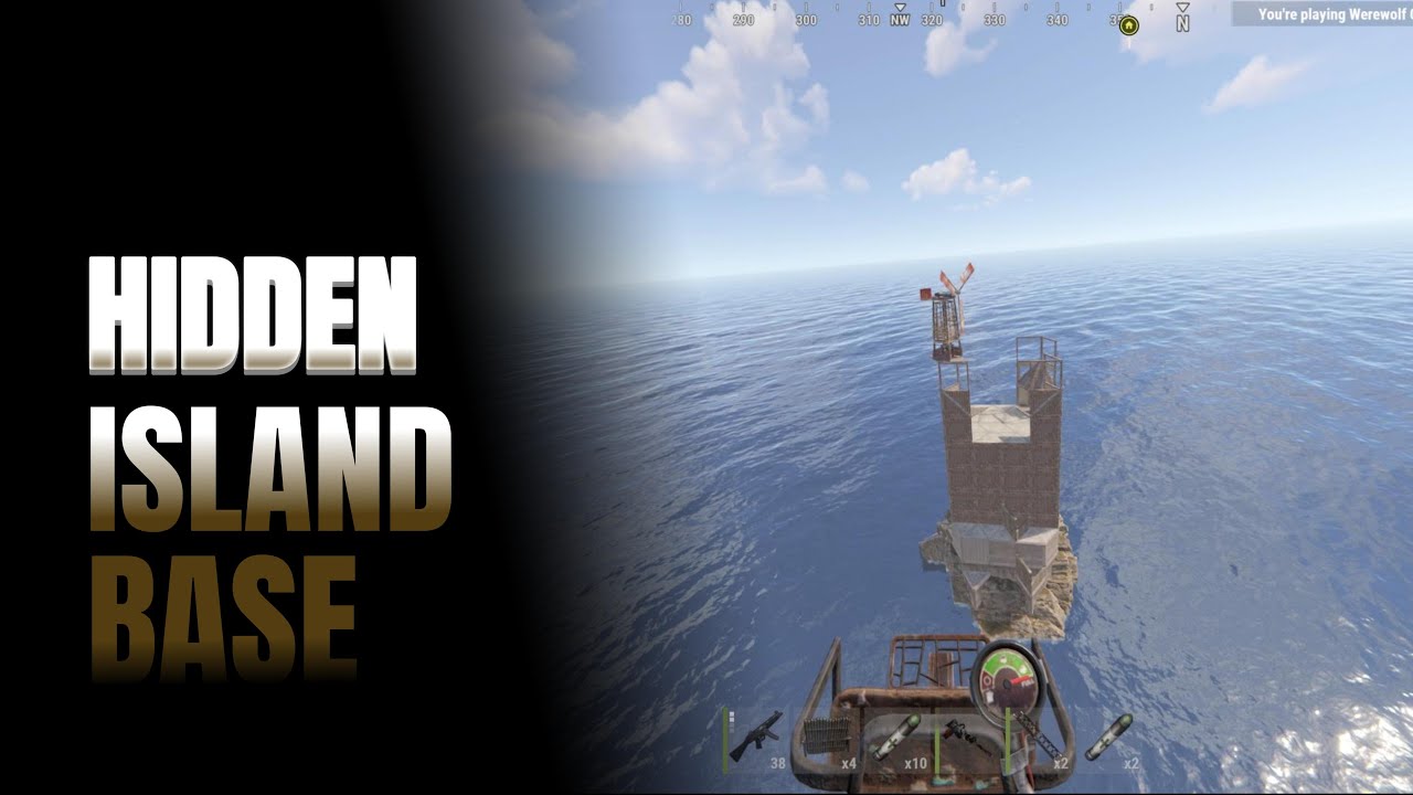 RUST | hidden island base - YouTube