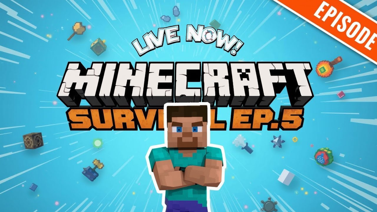 LIVE NOW!MINECRAFT®SURVI LEP.5 date 5 #minecraft#live - YouTube