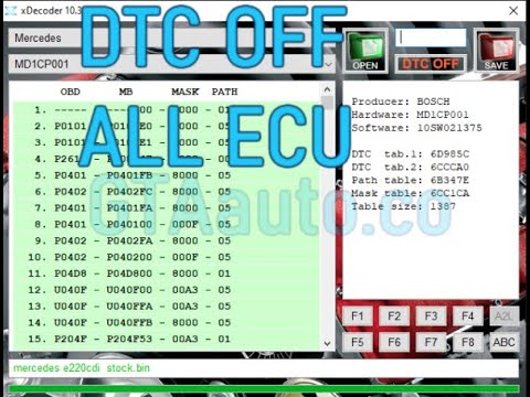 ECU DTC OFF SOFTWARE X-DECODER NEW 2023 - YouTube