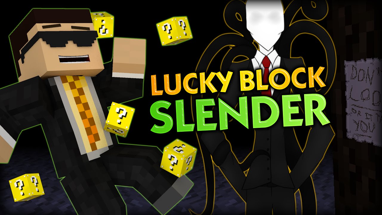 BRAND NEW Minecraft Lucky Block Slender (Minecraft Mods - Lucky Block ...