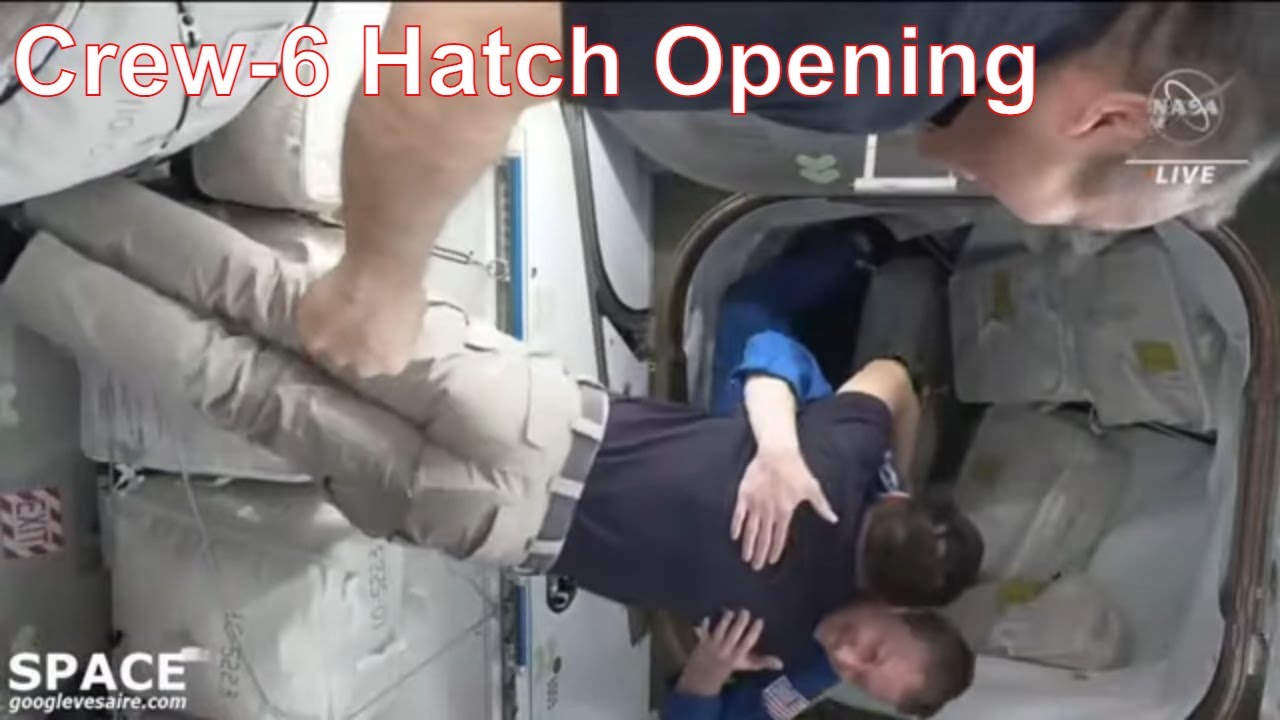 SpaceX/NASA Crew-6 Hatch Opening to International Space Station - YouTube