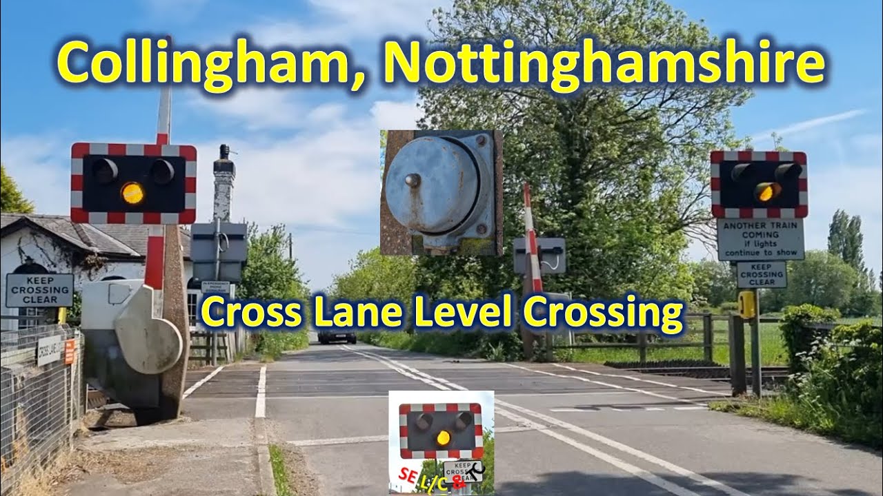 (Bells) Collingham (Cross Lane) Level Crossing, Nottinghamshire - YouTube