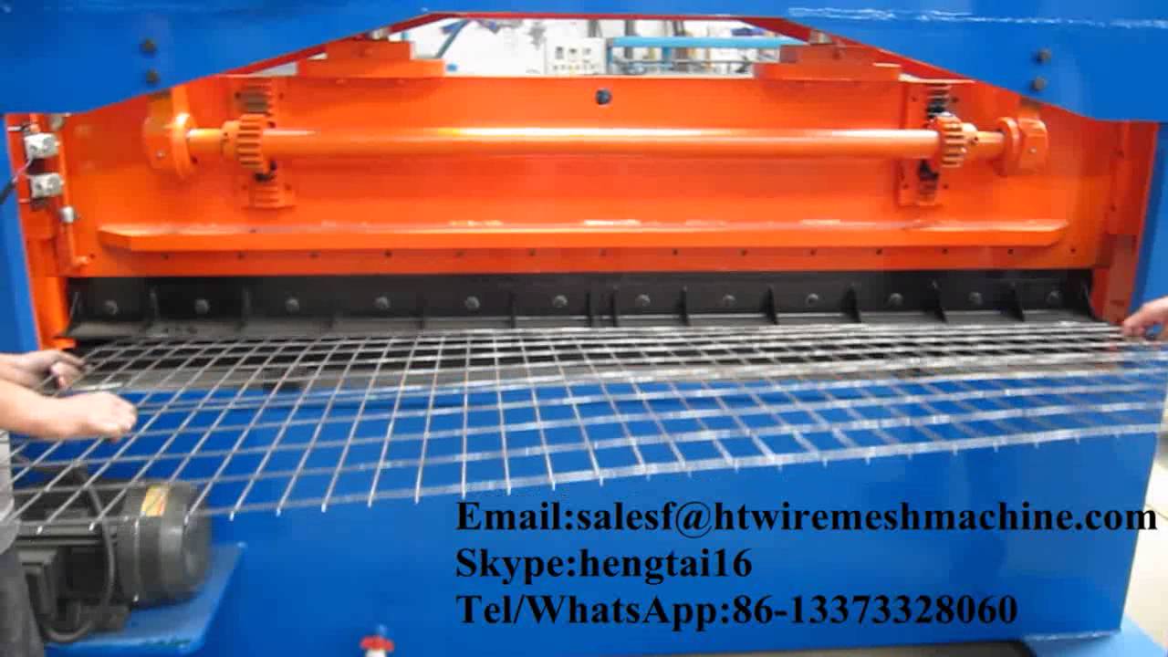 wire mesh bending machine - YouTube