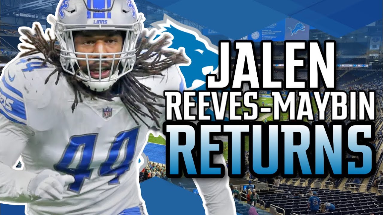 Breaking News: The Detroit Lions BRING BACK LB Jalen Reeves Maybin ...