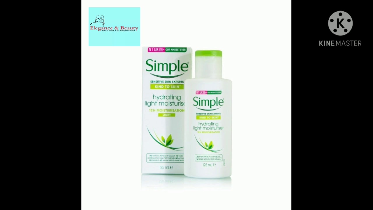 Simple hydrating light moisture review 2021 | How to use simple ...