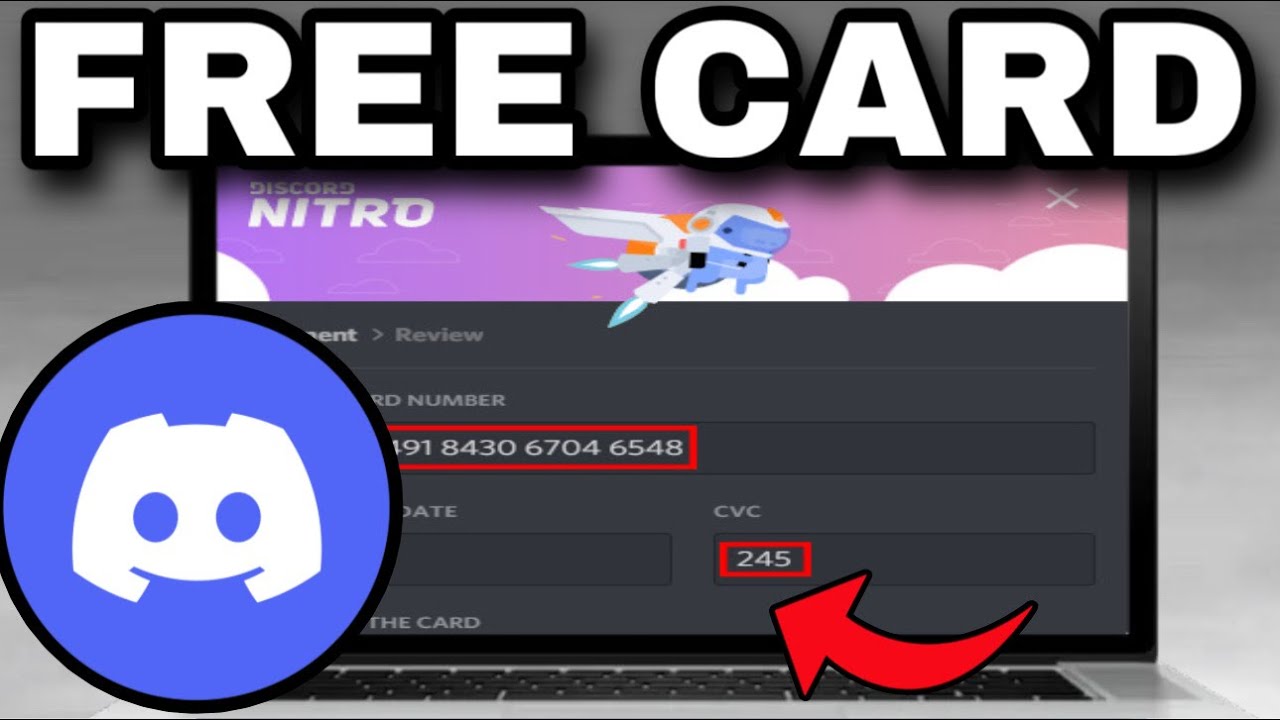 3 EASY WAYS To Get FREE Credit Cards for Discord NITRO in 2024 - YouTube