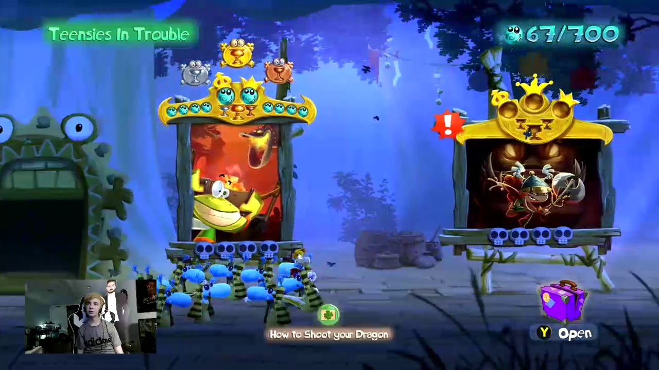 Rayman Legends Part 9 - Breathing Fire Walkthrough - YouTube