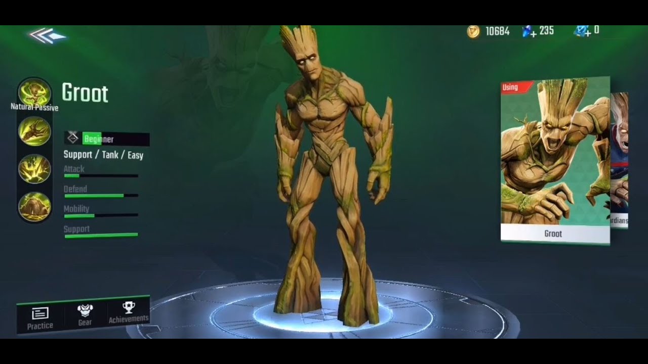 Marvel Super War Groot (Tank/Support) - YouTube