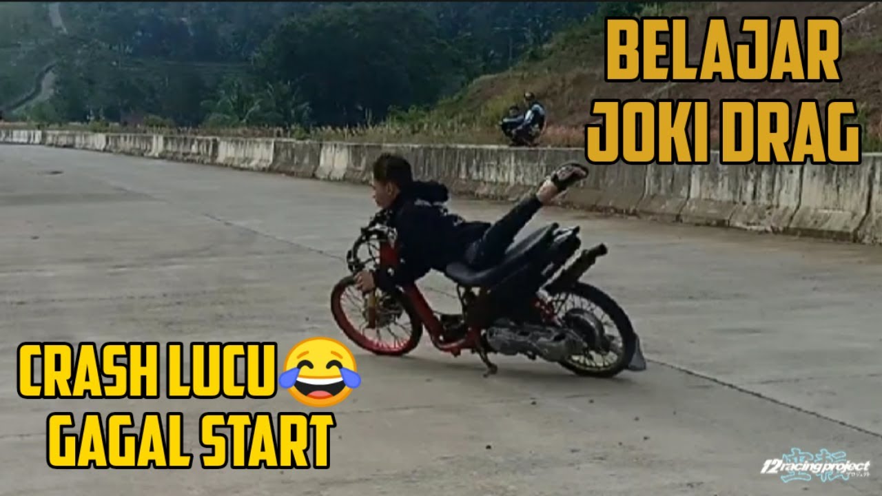 Belajar Joki Drag Pake Mio 200cc Malah Jatuh!! LUCU Gagal Start😂 - YouTube