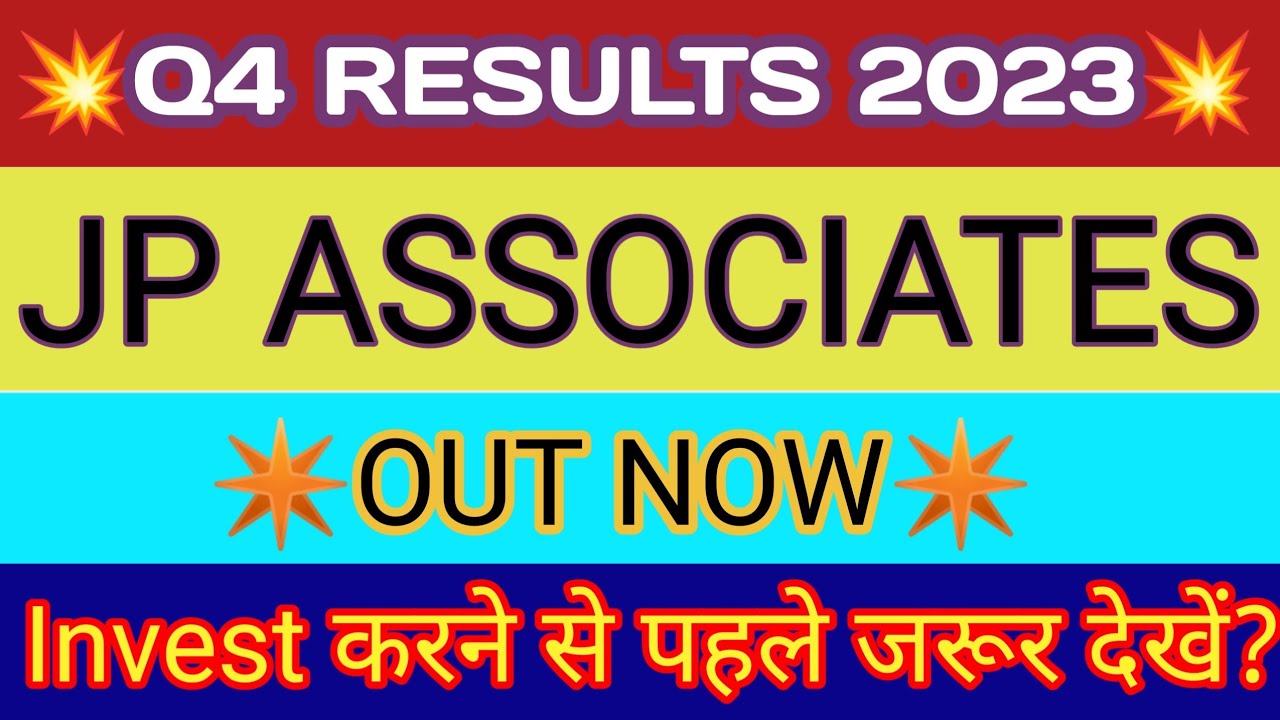 JP Associates Q4 Results 2023 🔴 Jaiprakash Associates Results 🔴 JP ...