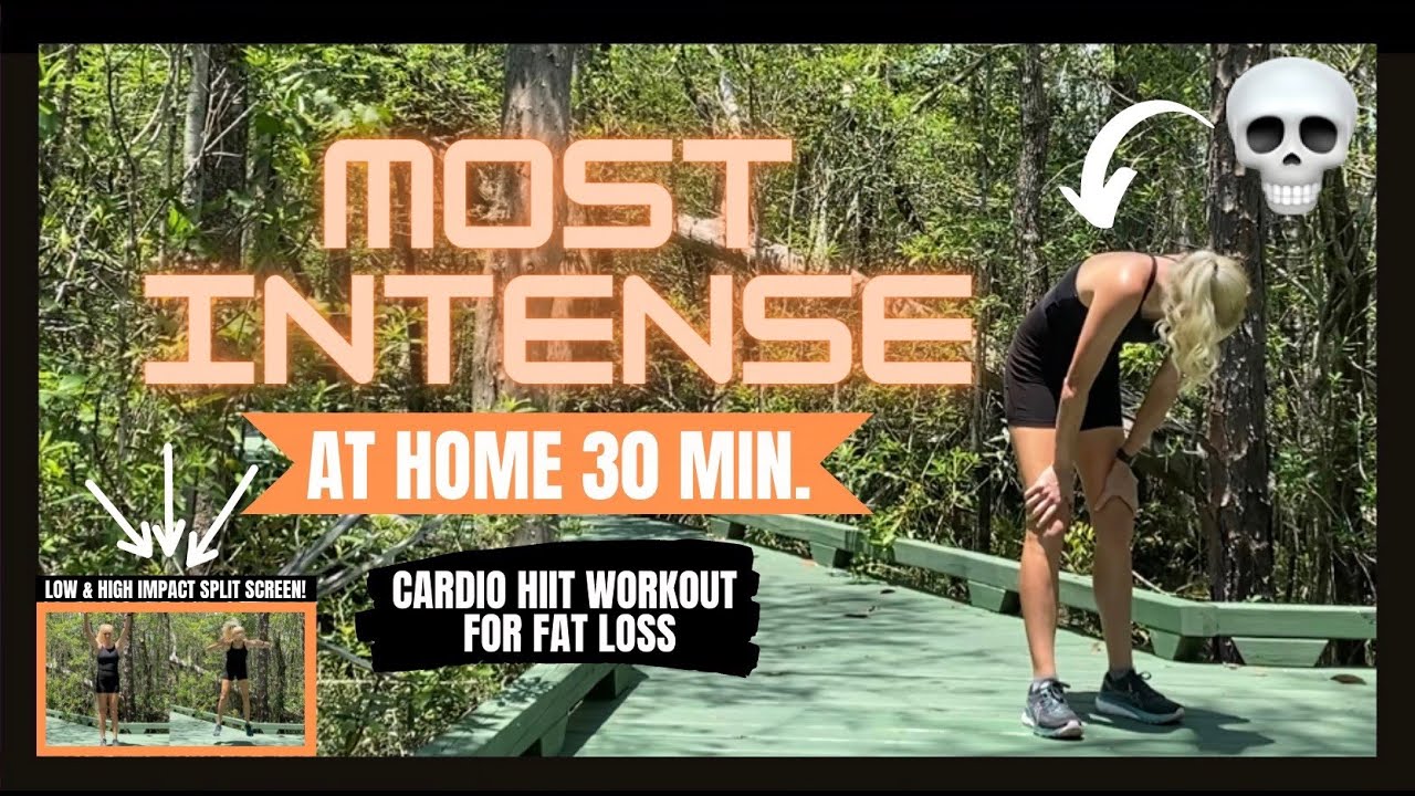 This Is The MOST INTENSE 30 MIN. At Home Cardio HIIT Workout For Fat ...