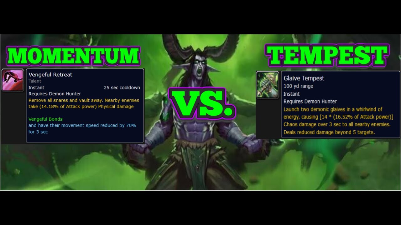 Demon Hunter builds, Momentum or Glaive tempest - YouTube