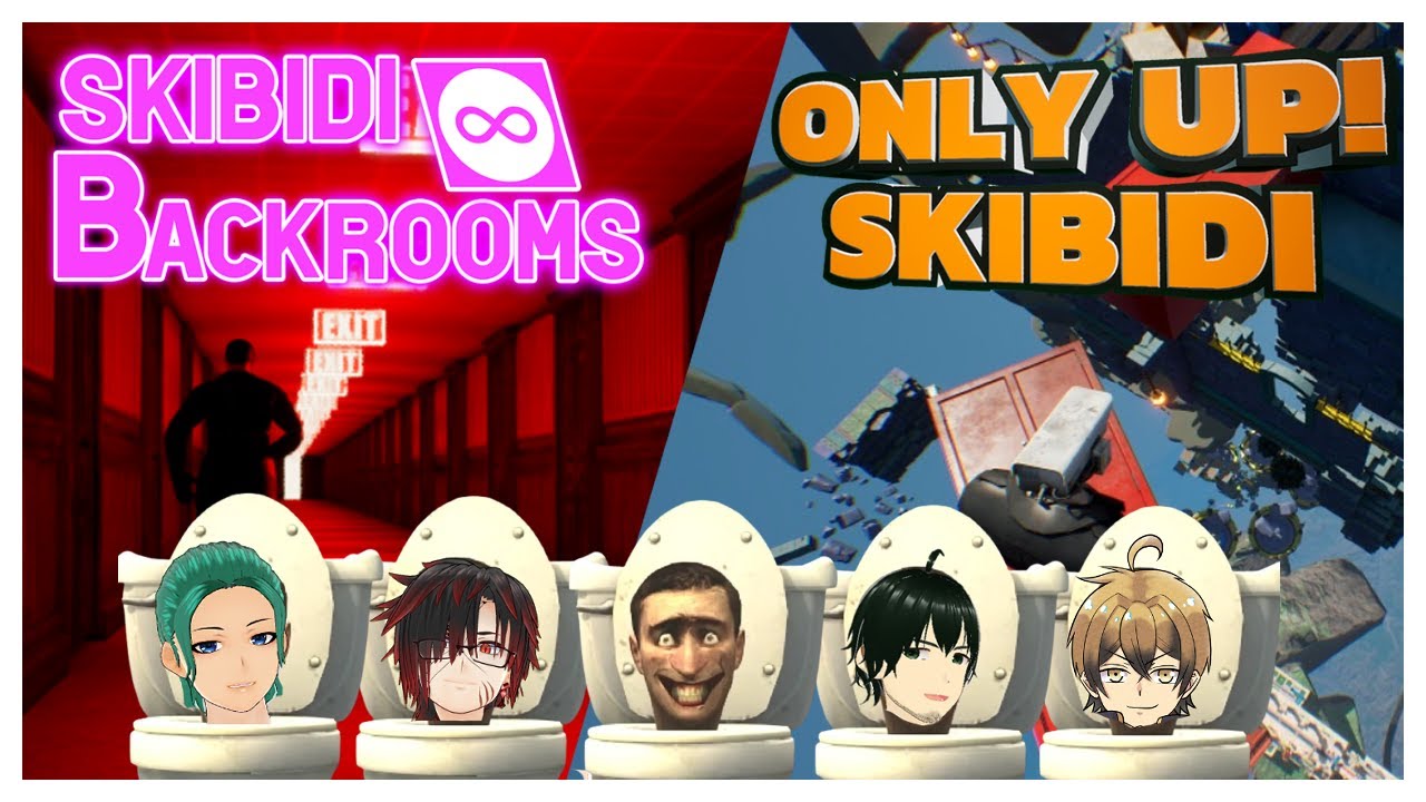 SKIDIBIってなんだろう・・・「SKIBIDI Backrooms」「Only Up: SKIBIDI TOGETHER」 - YouTube