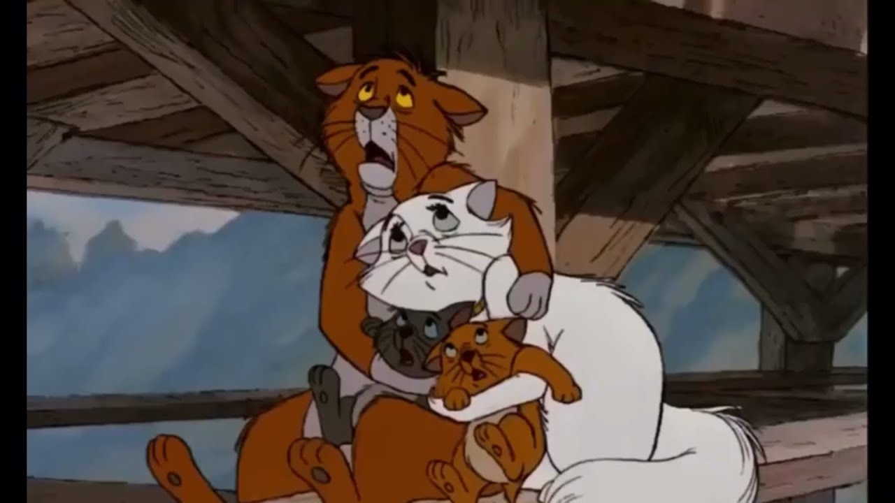 The AristoCats Thomas O’Malley Saves Marie from Drowning Change Speed 0 ...
