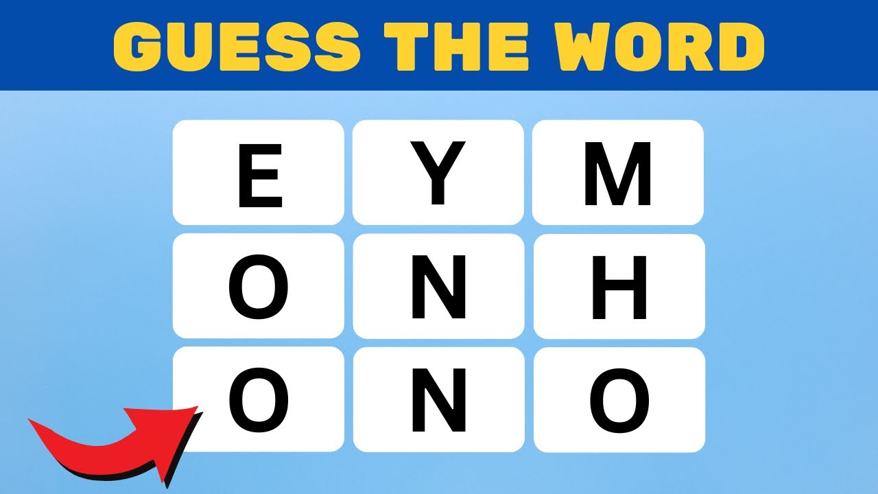 Scrambled Word Game 9 Letters | Can You Guess It? 🤔🧠 - YouTube