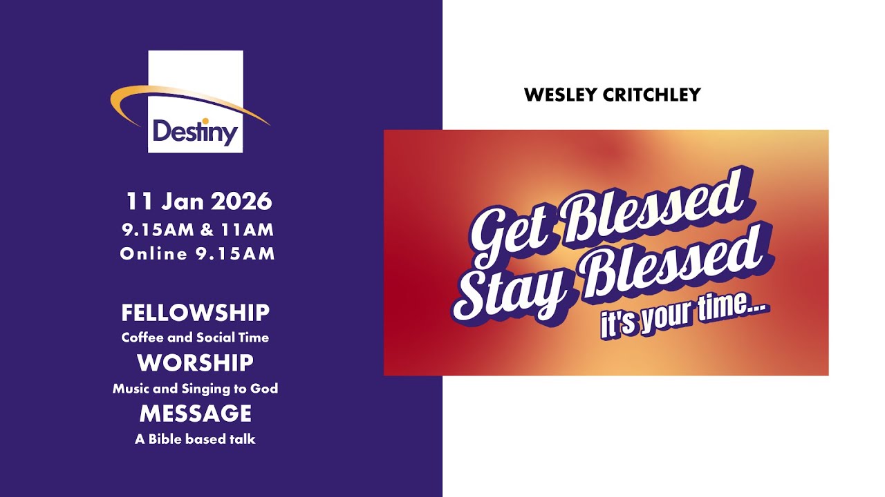 Sunday Full Worship Service Destiny Church 11 Jan - New Year Message Pt ...