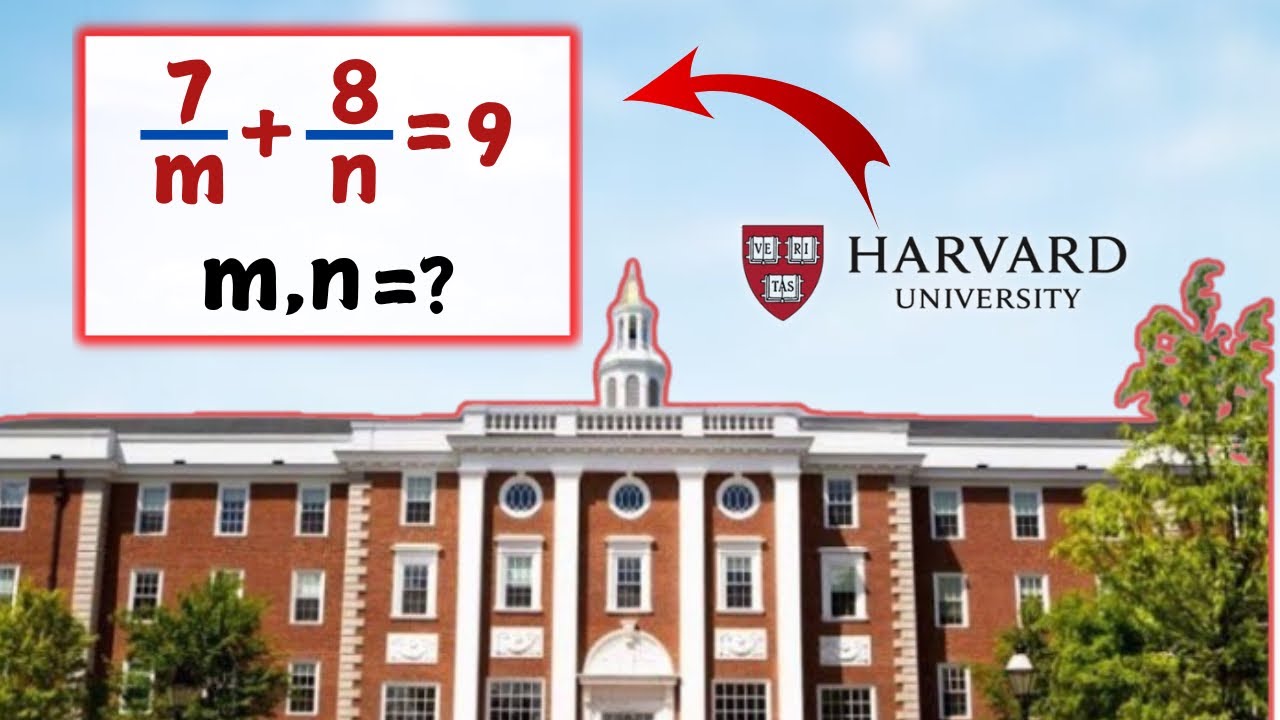 Harvard University Entrance Exam Question | Math Olympiad | Algebraic ...